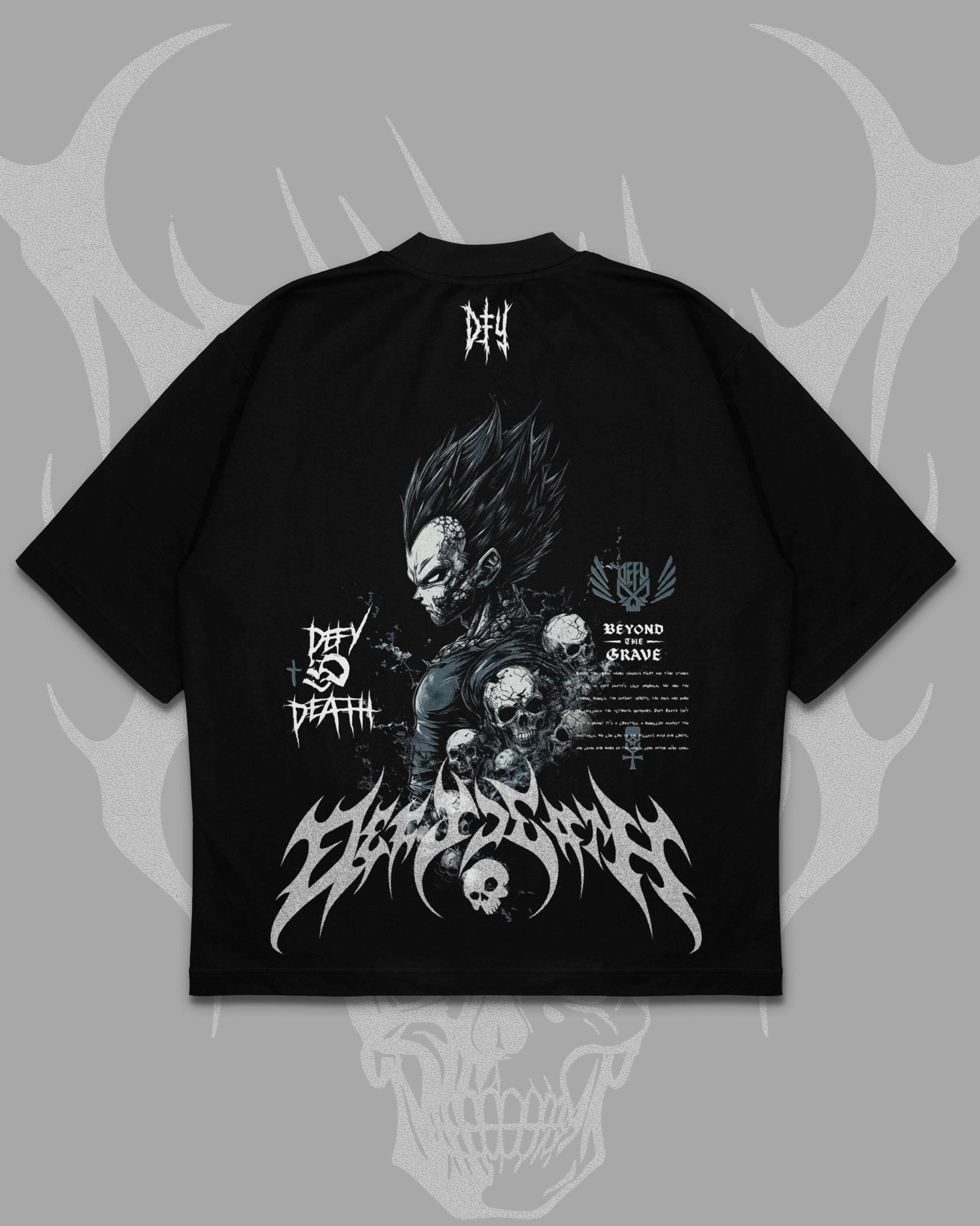 VEGETA 'BEYOND THE GRAVE' OVERSIZED – DEFY DEATH